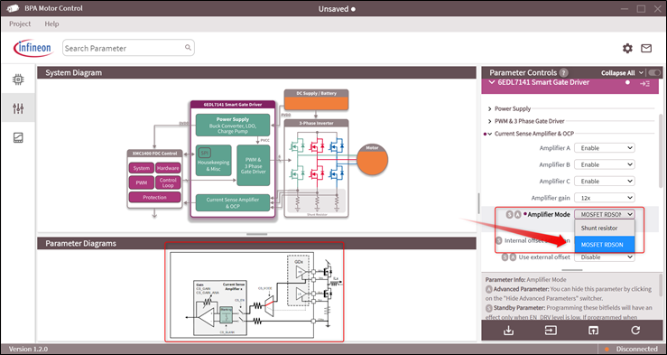 MOTIX™ 6EDL7141 Current Sense Mode - KBA236301 - Infineon Developer ...