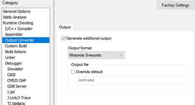 Solved: T2G IAR Post-build command - ielftool - Infineon Developer Community