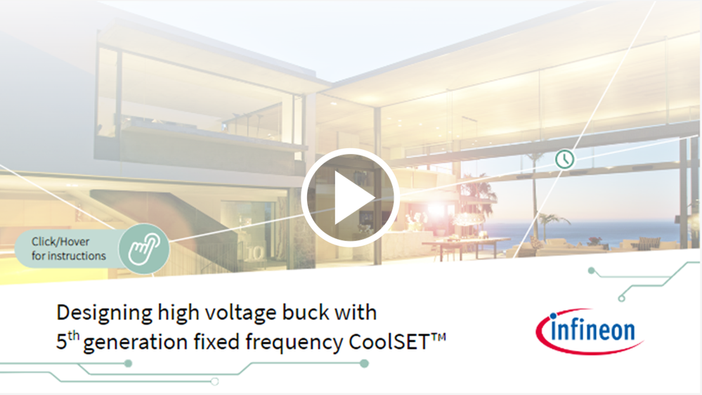 Designing HV buck with 5th generation fixed frequency CoolSET™