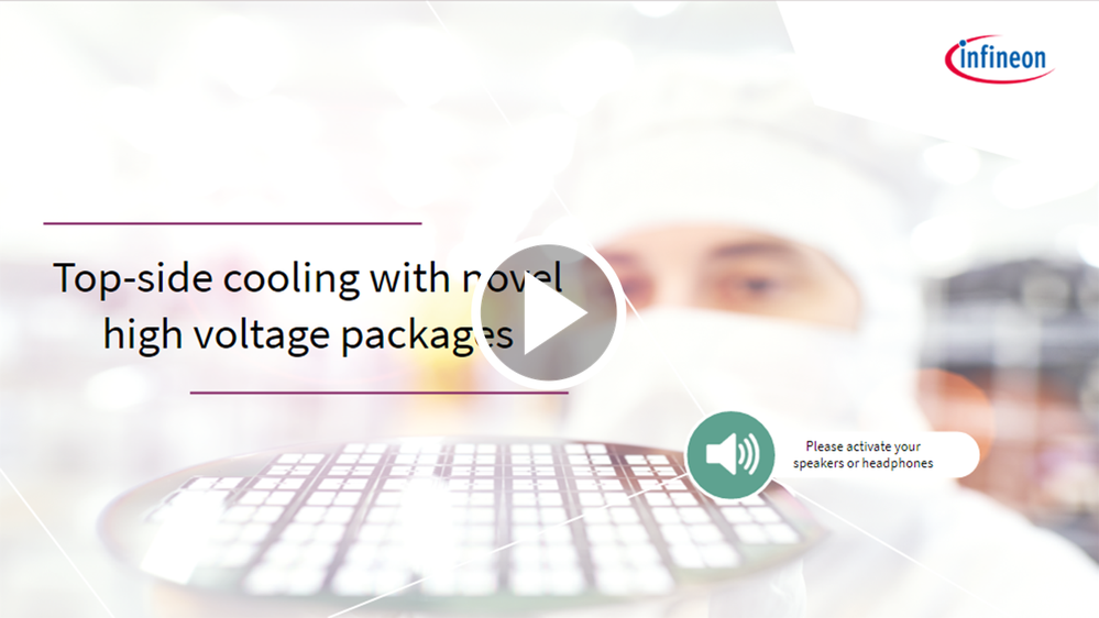 Top-side cooling with high voltage packages