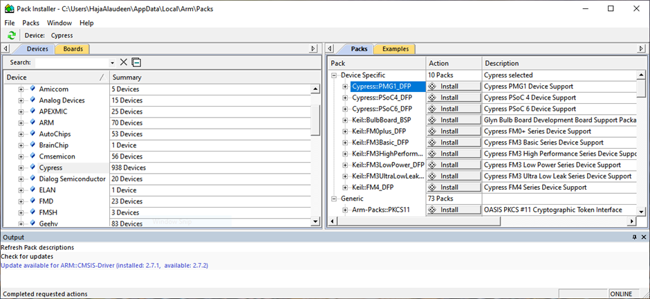 Exporting PMG1 applications into Keil µVision for ... - Infineon ...