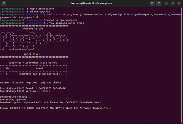 MicroPython on PSoC(tm)