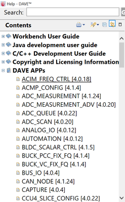 Solved: Where to find Dave App manual? - Infineon Developer Community