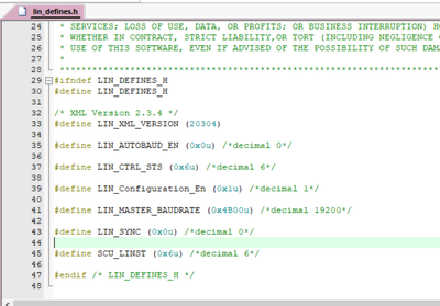 Solved: LIN autocode generation provision through LDF/NPF ... - Infineon Developer Community