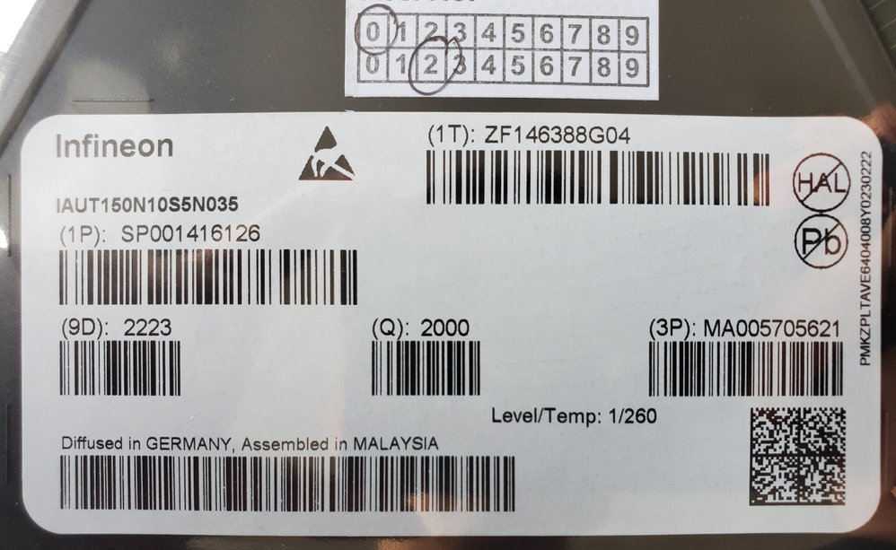 已解决: 型号：IAUT150N10S5N035，X-ray及开盖之后展现不同的内部结构 - Infineon Developer Community