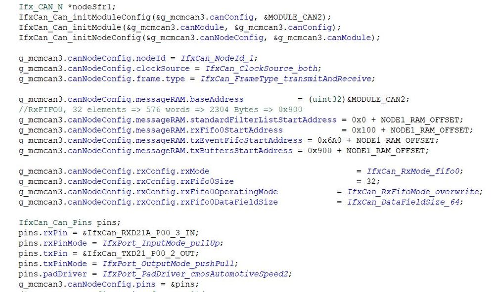 Solved: TC397 CAN most send 30 frames per cycle - Infineon Developer Community