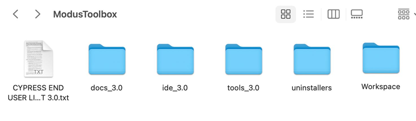 Creating PMG1 code example with ModusToolbox CLI in macOS