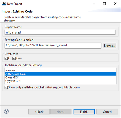 ModusToolbox™ version 2.x tools known issues – KBA... - Infineon ...