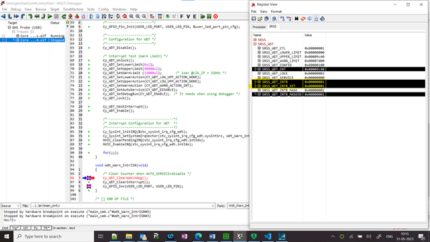 Solved: __enable_irq - Infineon Developer Community