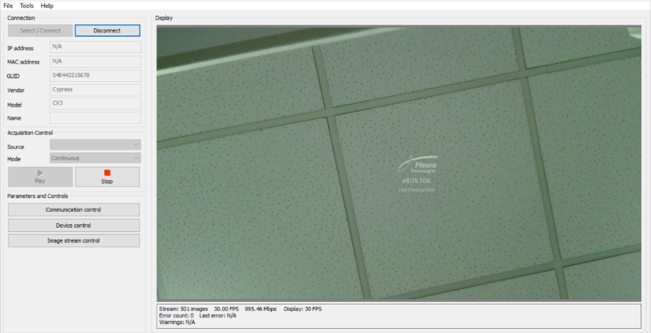 EZ-USB™ CX3 - USB 3.2 Gen 1 device controller for USB3 Vision camera