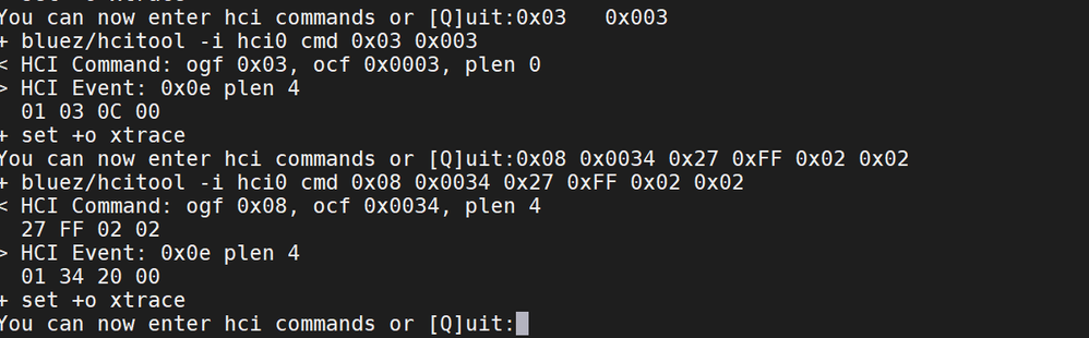 Solved: How is the BLE 2M PHY TX/RX HCI command for CYW894... - Infineon Developer Community