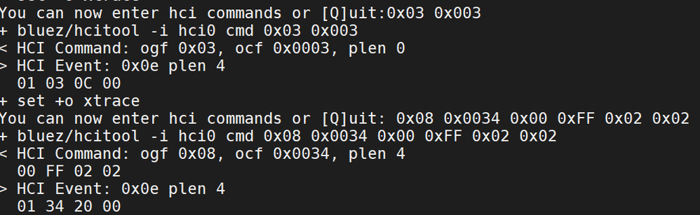 Solved: How is the BLE 2M PHY TX/RX HCI command for CYW894... - Infineon Developer Community