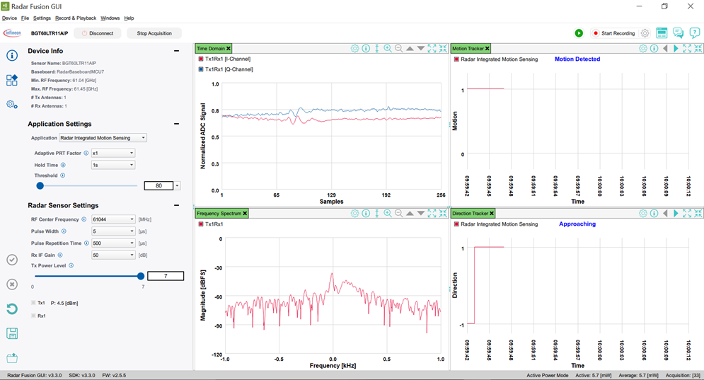 FAQs on BGT60LTR11AIP Radar Sensor