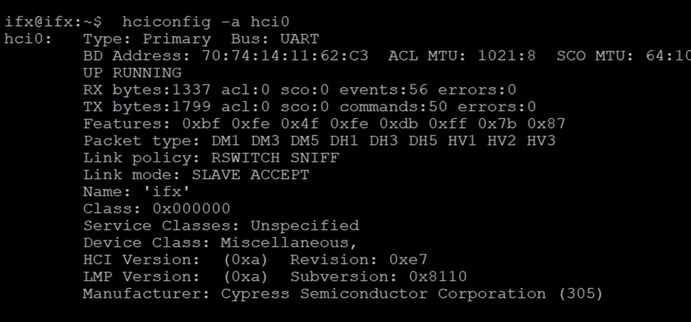 How to configure and use BlueZ stack on AIROC™ CYW... - Infineon Developer Community