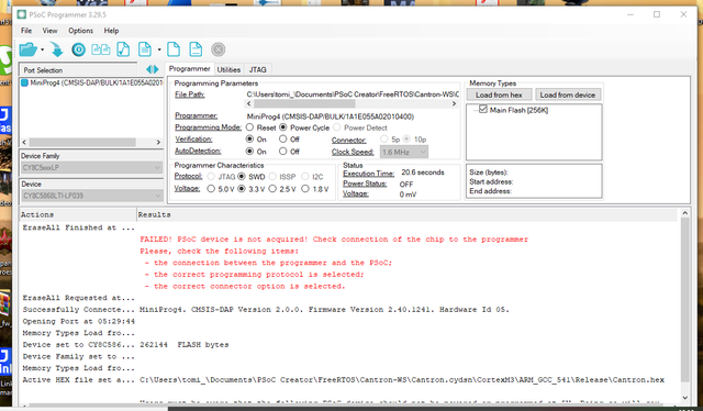 Solved: Cannot flash CY8C5868LTI-LP03 after flashing this ... - Infineon Developer Community