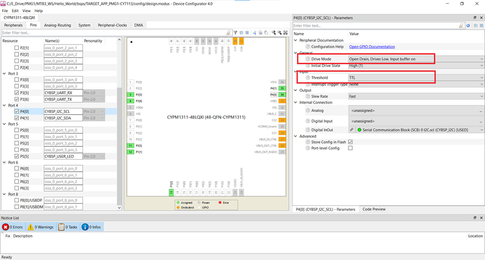 Configuring GPIOs to LVTTL