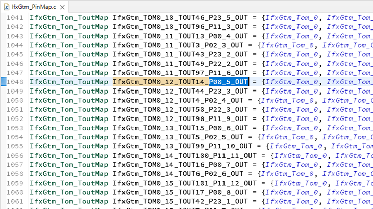 How to find the GTM (A)TOM module that leads to a ... - Infineon Developer Community