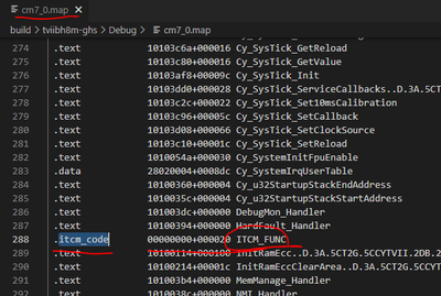 Solved: How to use CM7 ITCM on CYT4BF? - Infineon Developer Community