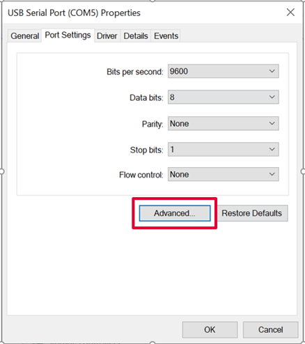 Fixing the COM port number of a USB serial device ... - Infineon Developer Community