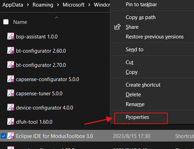Bond CY_TOOLS_PATHS to Your Eclipse IDE for ModusToolbox™