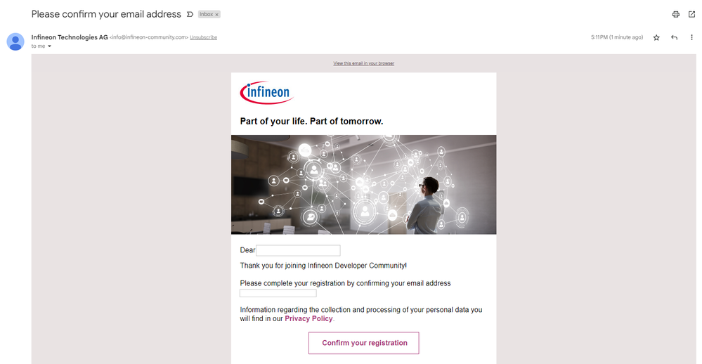 Get Started Steps To Register And Create A Commun Infineon