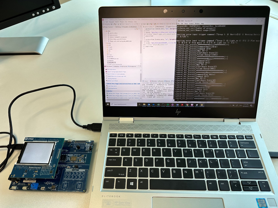 Customized Simultaneous Chinese English Voice Commands For Psoc 6 Machine Learning Cyberon Demo 