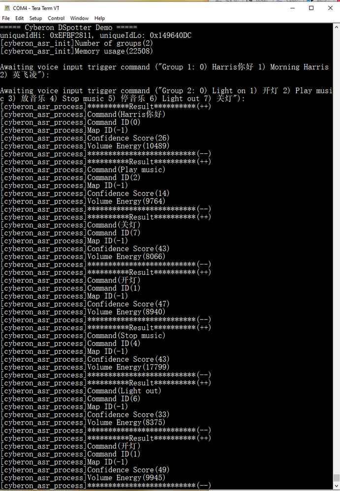 Customized Simultaneous Chinese-English Voice Commands for PSoC 6 ...