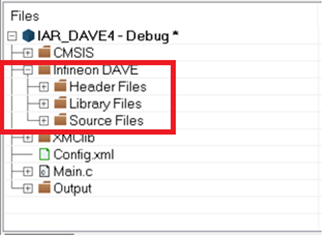 如何将DAVE4中创建的带APP的电机控制工程移植到IAR - Infineon Developer Community