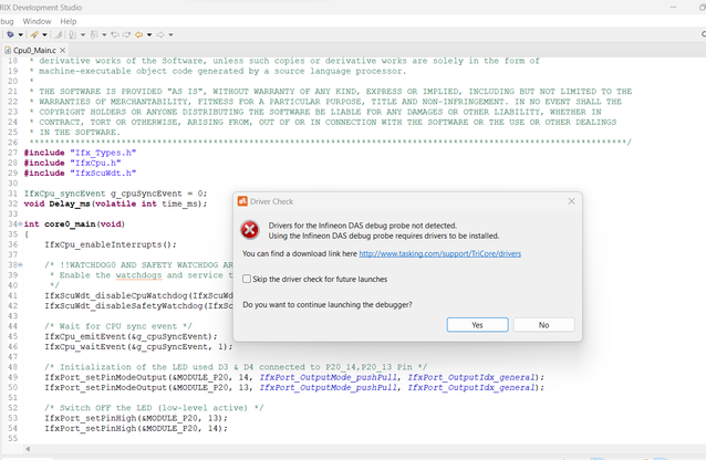 英飞凌 miniwiggler 调试程序 - Infineon Developer Community