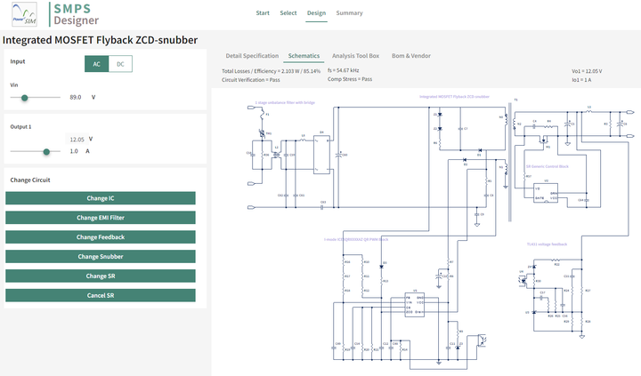 Infineon’s SMPS design tool “PowerEsim”