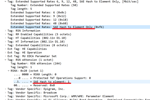 WPA3 SAE authentication methods and errors