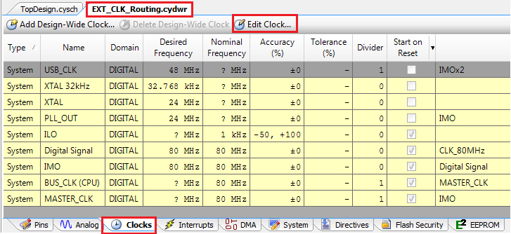 in psoc 5lp, how do you get the external clock sig... - Infineon ...