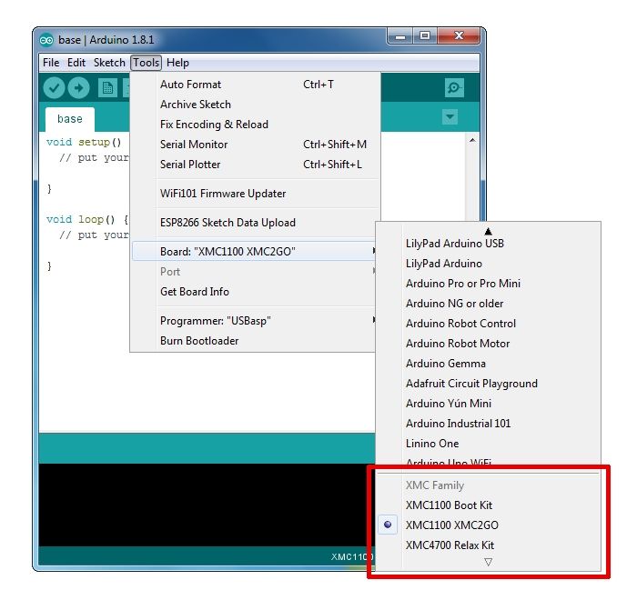 XMC 开发板在 Arduino IDE 环境下编程 - Infineon Developer Community