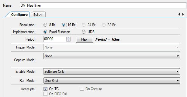 Solved: Using a One-Shot Timer as a UART message timeout? - Infineon Developer Community