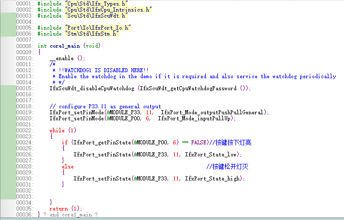 TC275学习序列3：内核1的GPIO输入测试 - Infineon Developer Community