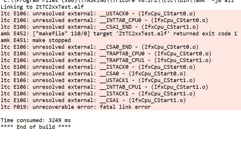 TASKING工程编译报错解决|英飞凌开发者技术社区