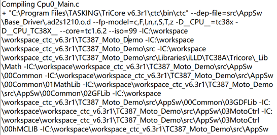 TASKING | TASKING VX-toolset应用系列 - 全局配置项 - Infineon Developer Community