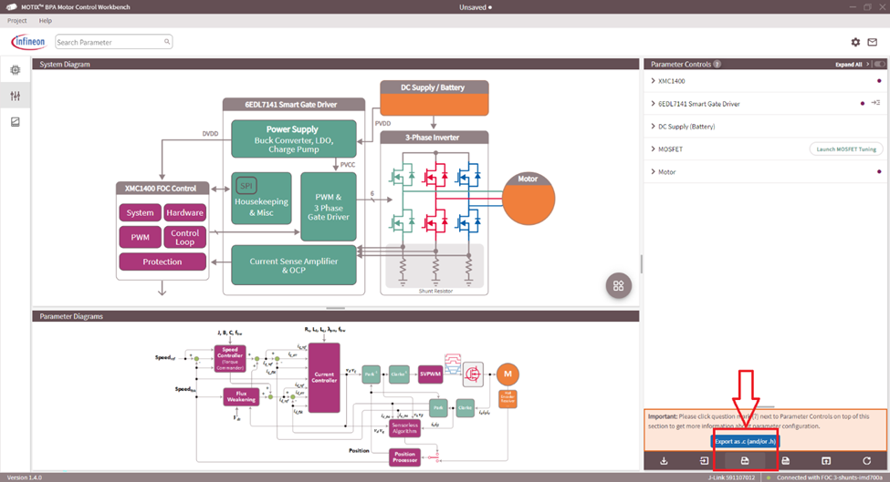 How to spin a PMSM motor with EVAL_IMD700A_FOC_3SH using MOTIX™