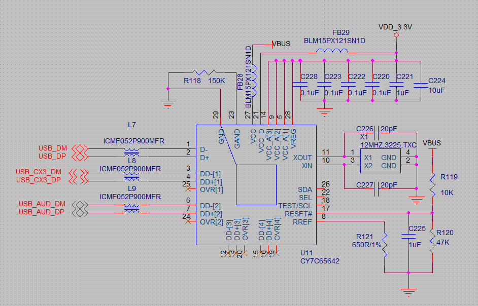 Solved: USB2.0 HUB design schematic - Infineon Developer Community