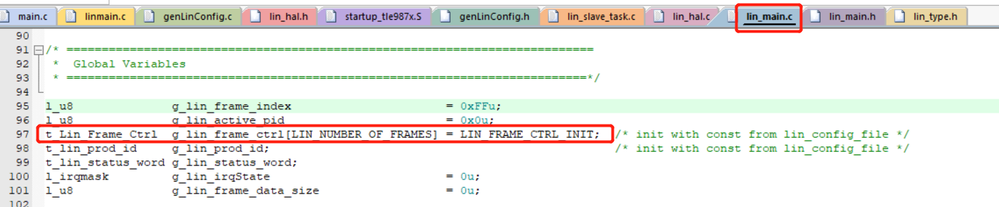 Solved: LIN_SLAVE_EXAMPLE_TLE987X 上位机发送，从机无响应/ID 字节 - Infineon Developer Community