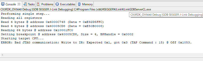 Solved: DeneBola (CX3) with J-Link for debugging - Infineon Developer Community