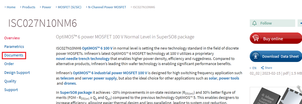 How to find the ESD rating of Infineon MOSFET - Infineon Developer ...