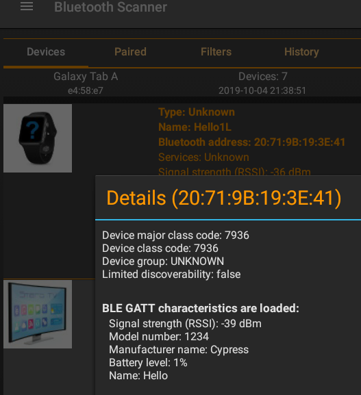 Solved: Bug report: Bluetooth Class of Device (CoD) - Infineon ...