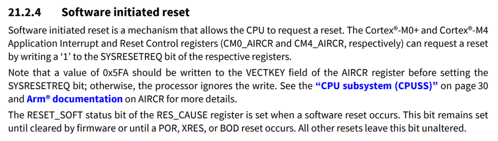解決済み: PSOC63 BLEソフトリセットの方法 - Infineon Developer Community