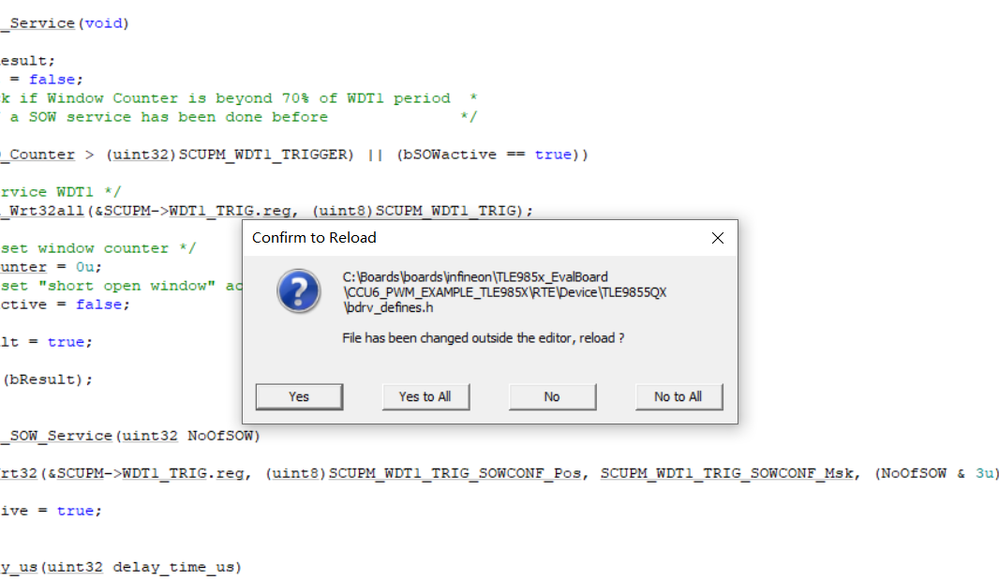 Config Wizard 與keil更新不同步 Infineon Developer Community