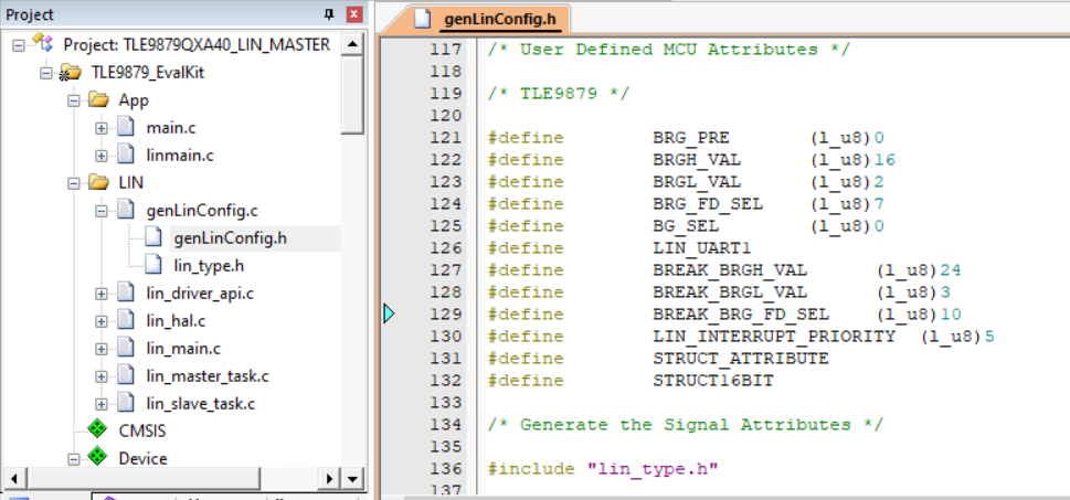 Change LIN baud rate in TLE9879QXA40_LIN_MASTER co... - Infineon ...