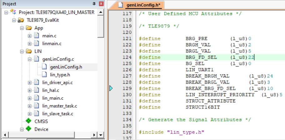 Change LIN baud rate in TLE9879QXA40_LIN_MASTER co... - Infineon ...