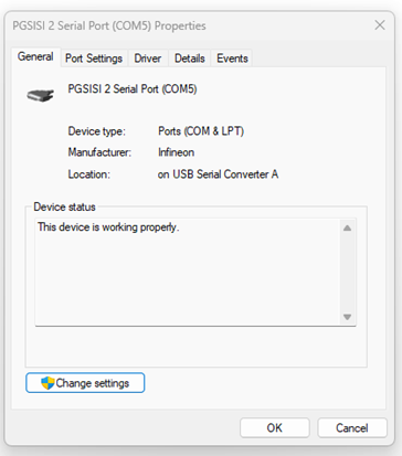 PGSISI 2 not detected after installing the evaluat... - Infineon ...