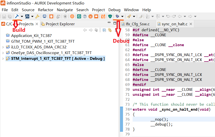 开发板使用心得 |TC387开发板结合AURIX Development studio开发环境使用心... - Infineon ...