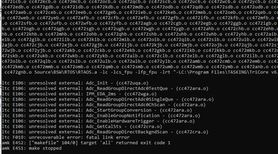已解决: 错误 ltc E106：未解决外部问题 - Infineon Developer Community